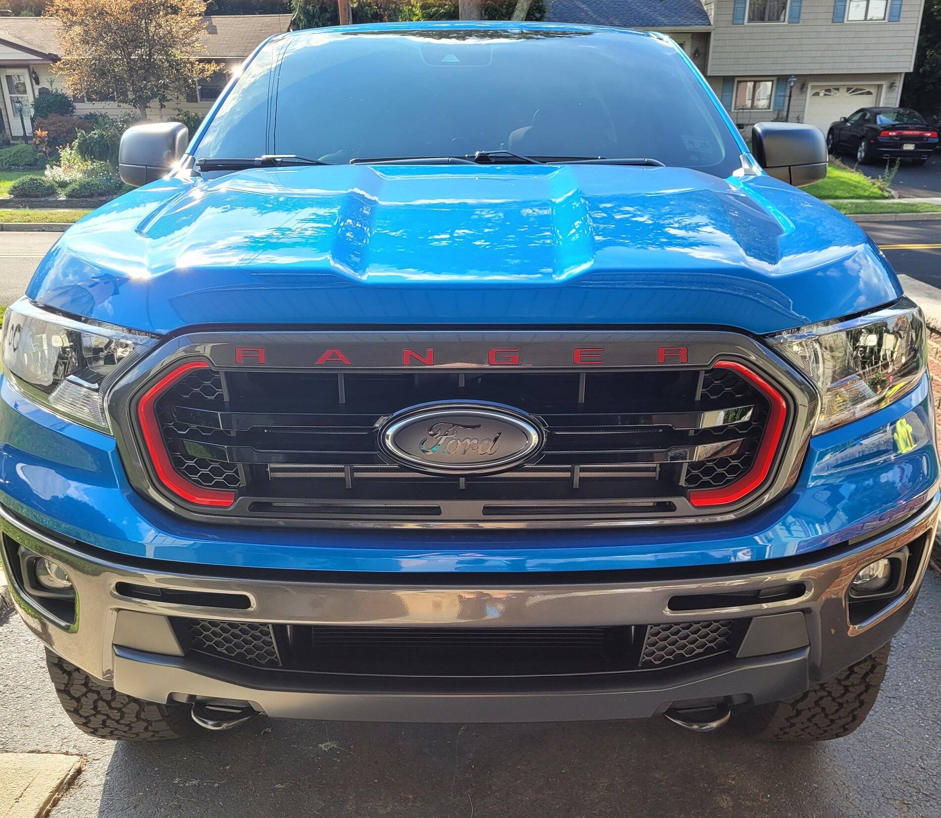 New Jersey - Grill Lettering Infill Decals (Black) | 2019+ Ford Ranger ...