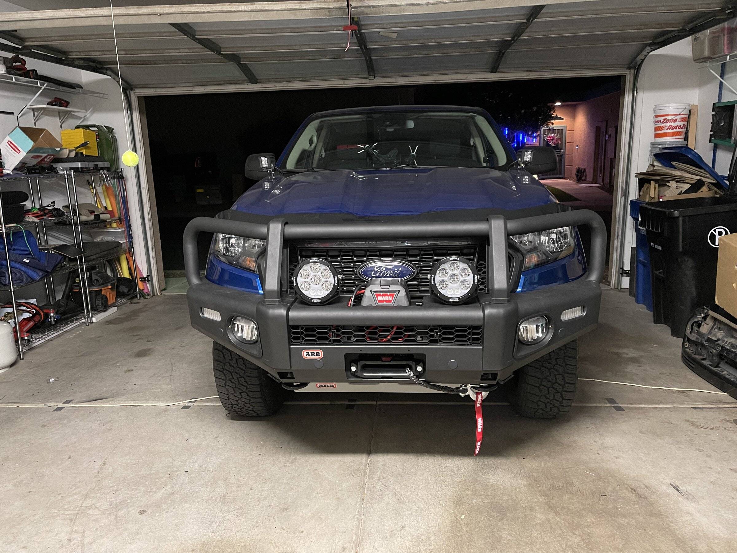 ARB Summit Bumper and Warn Winch installed | 2019+ Ford Ranger and ...