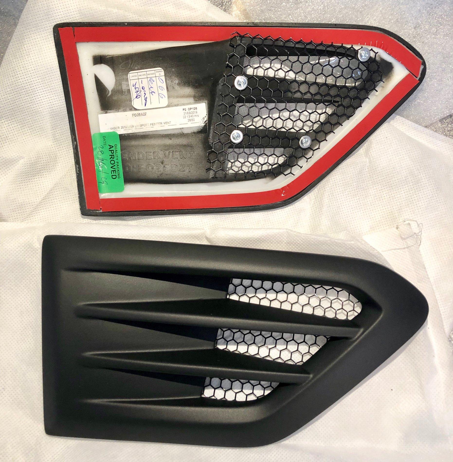 Ford Accessories/Air Design Fender Vents | 2019+ Ford Ranger and Raptor ...