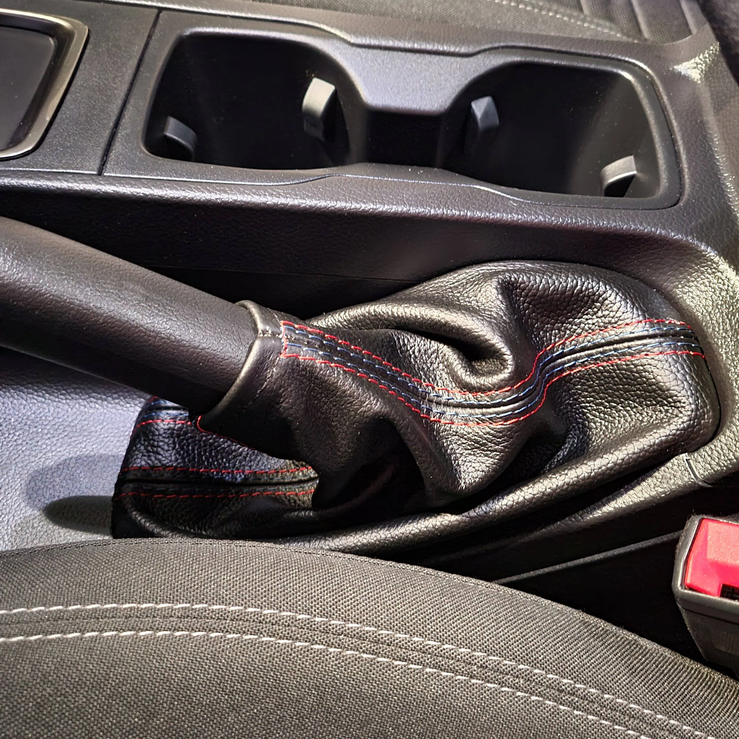 How To Upgrade The Vinyl Parking Brake Boot To Leather | 2019+ Ford ...