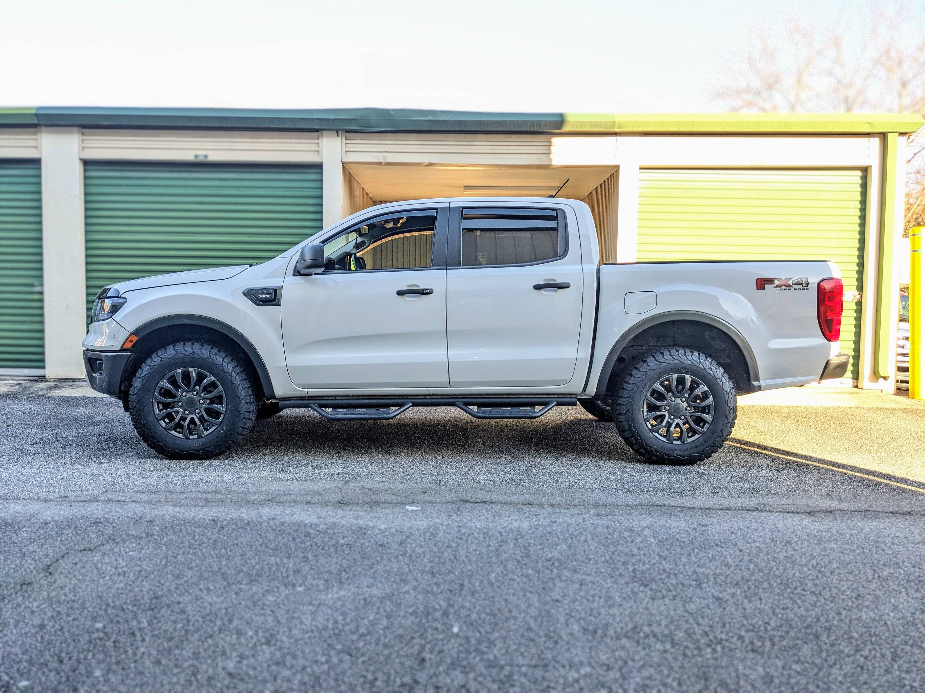 My 265/70/17 BFG KO2s on stock setup. Love them. | 2019+ Ford Ranger ...