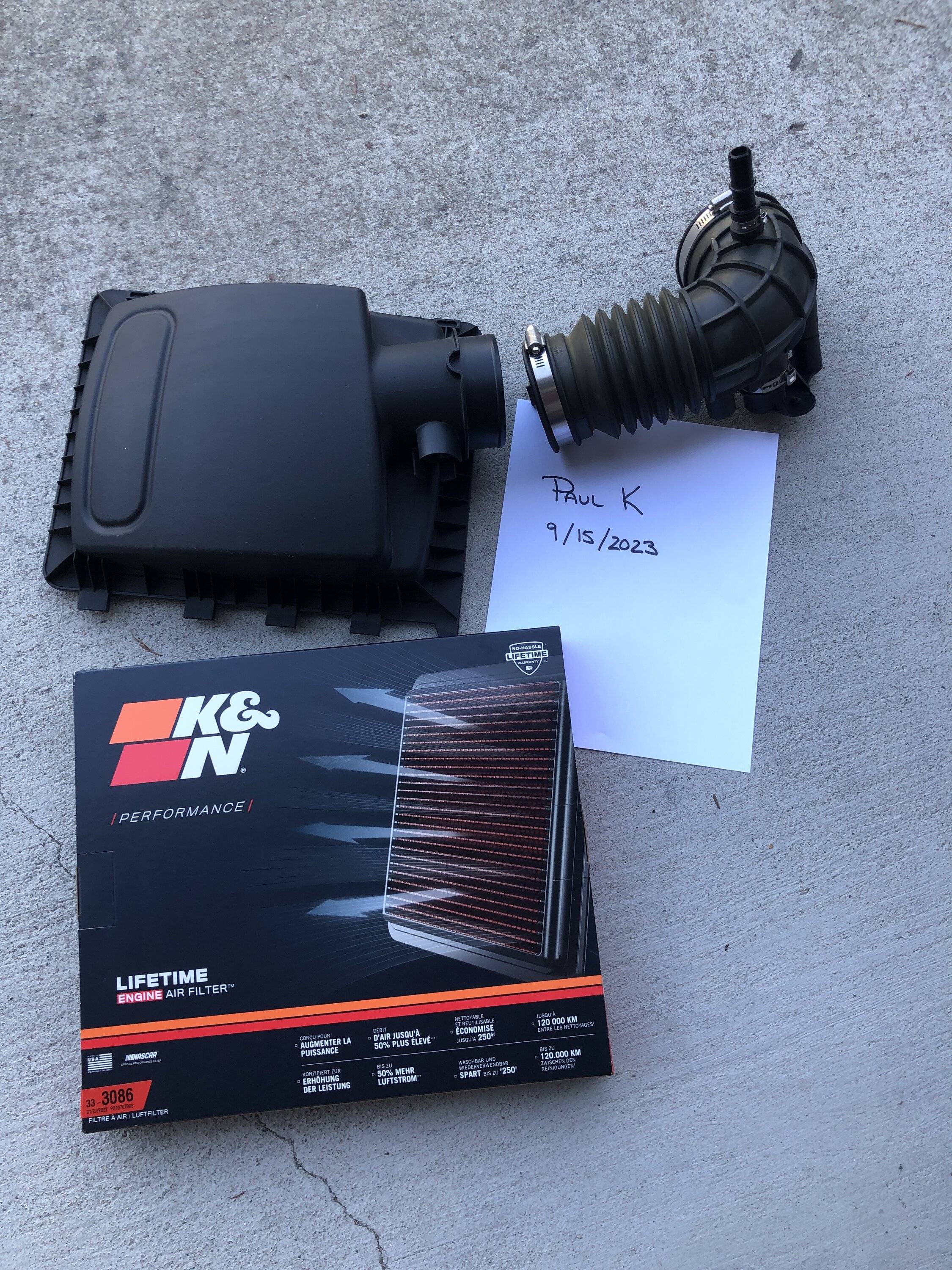 California - Factory Air Intake with K&N Filter | 2019+ Ford Ranger and ...
