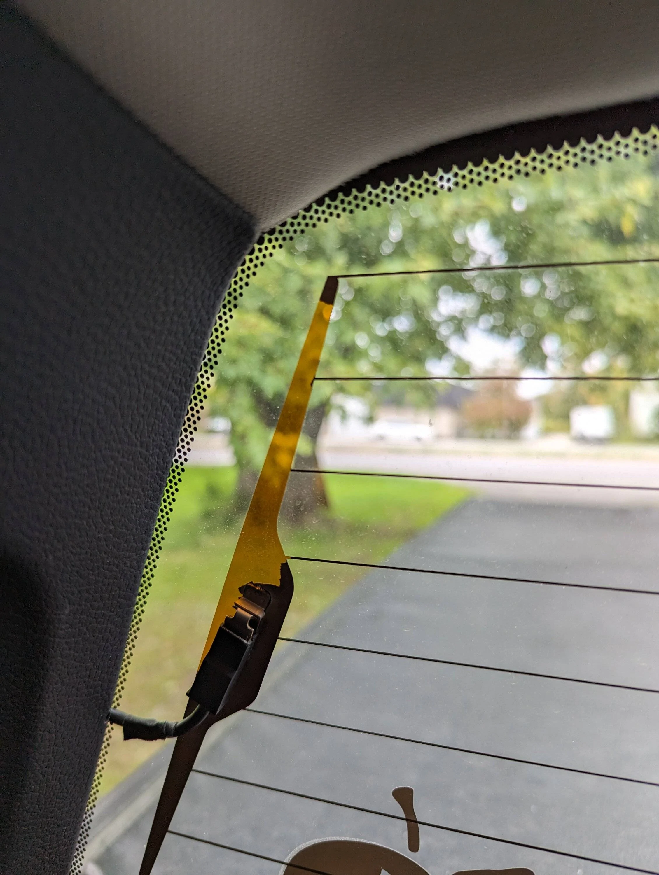 Defrost lines damage by scotch tape? | 2019+ Ford Ranger and Raptor ...
