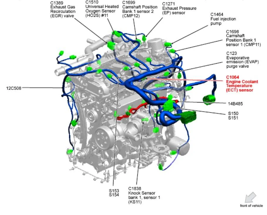Overheat Code on Startup - Where is the Engine Temperature Sensor ...