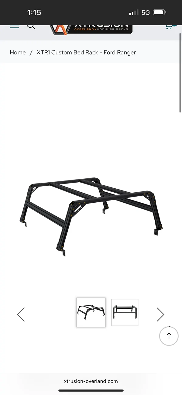 California - Xtrusion overland bed rack - 800 OBO | 2019+ Ford Ranger ...