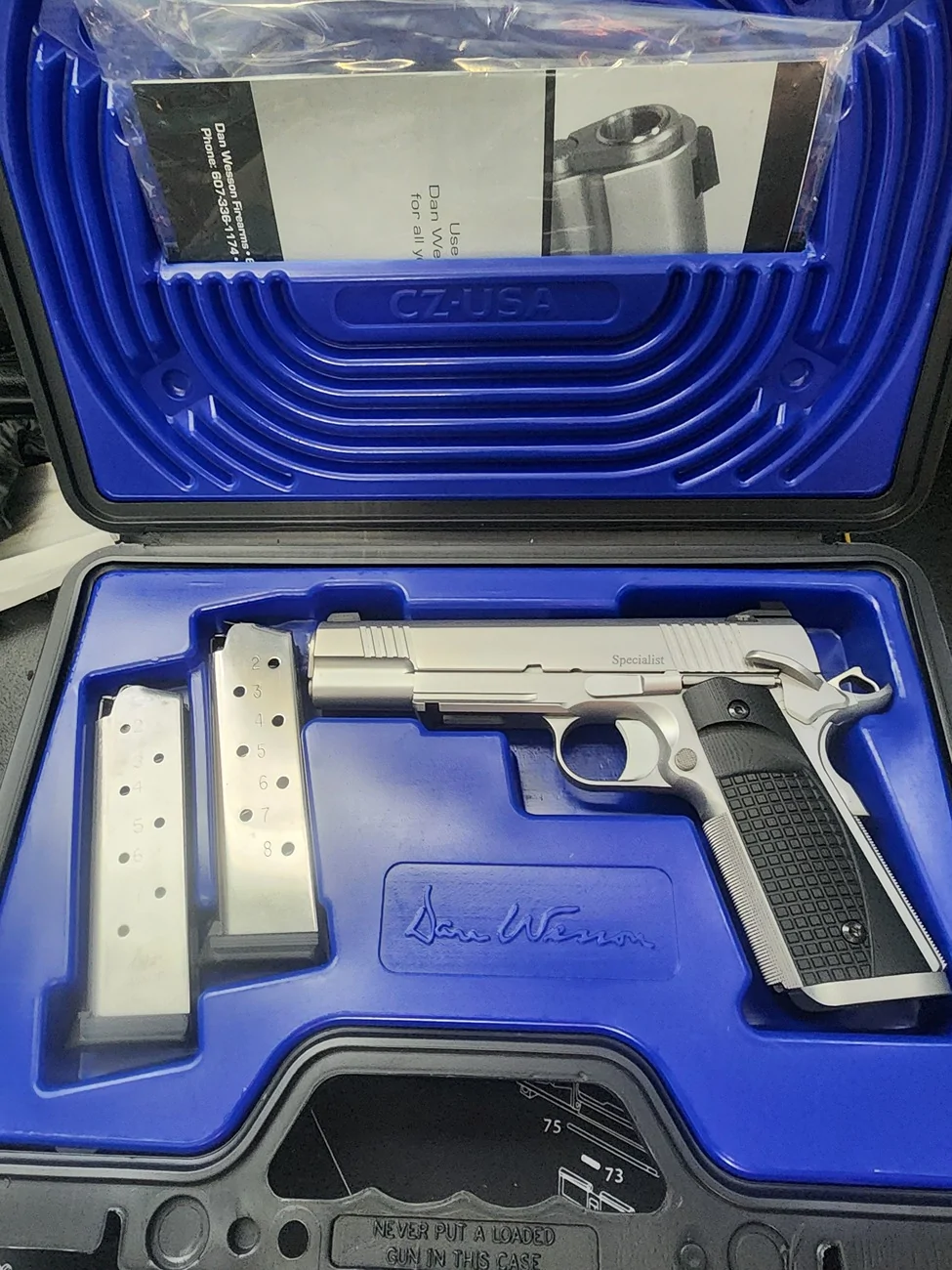 Louisiana - Dan Wesson Specialist stainless steel 45acp | 2019+ Ford ...