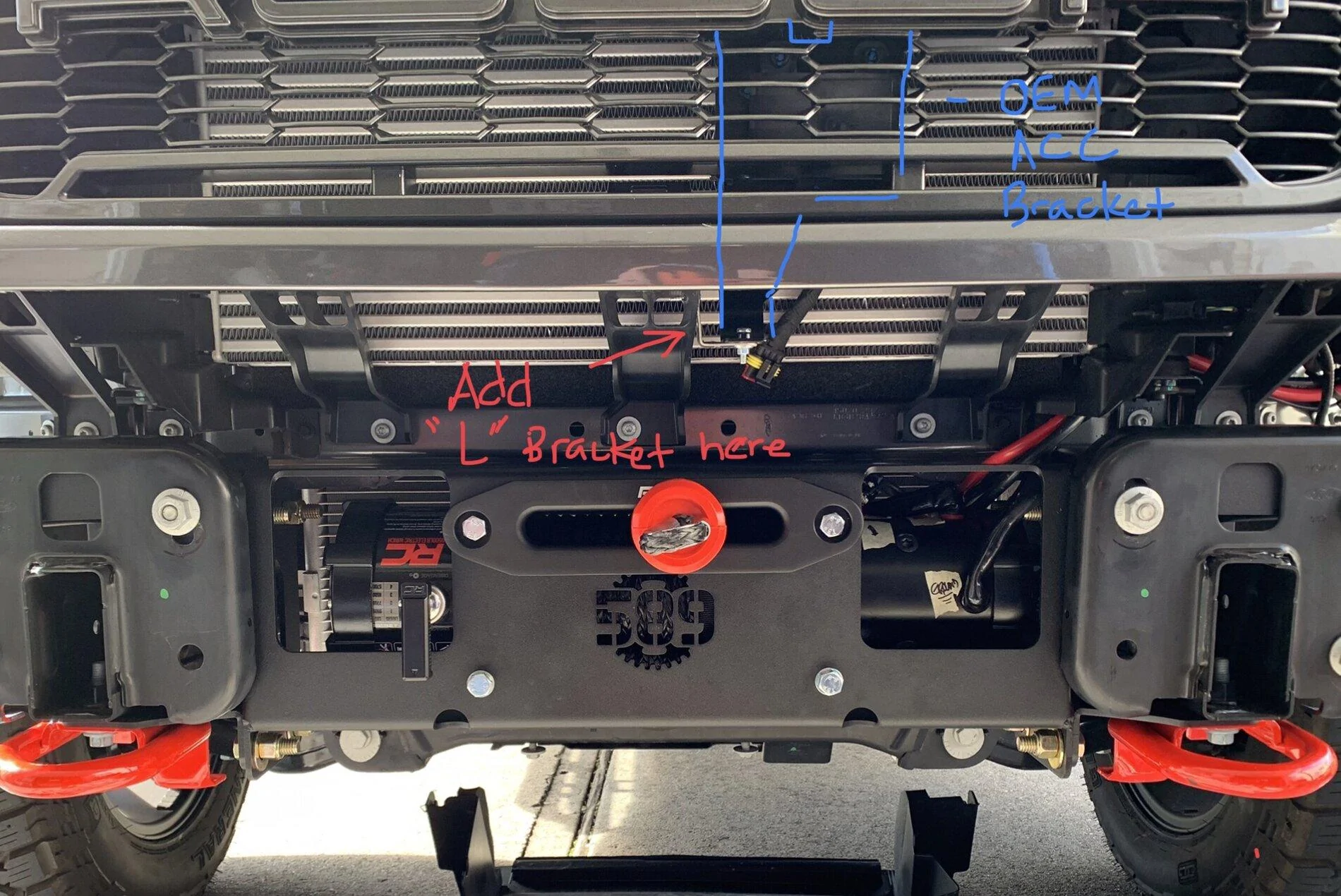 DIY Adaptive Cruise Control ACC sensor Relocation using OEM bracket ...